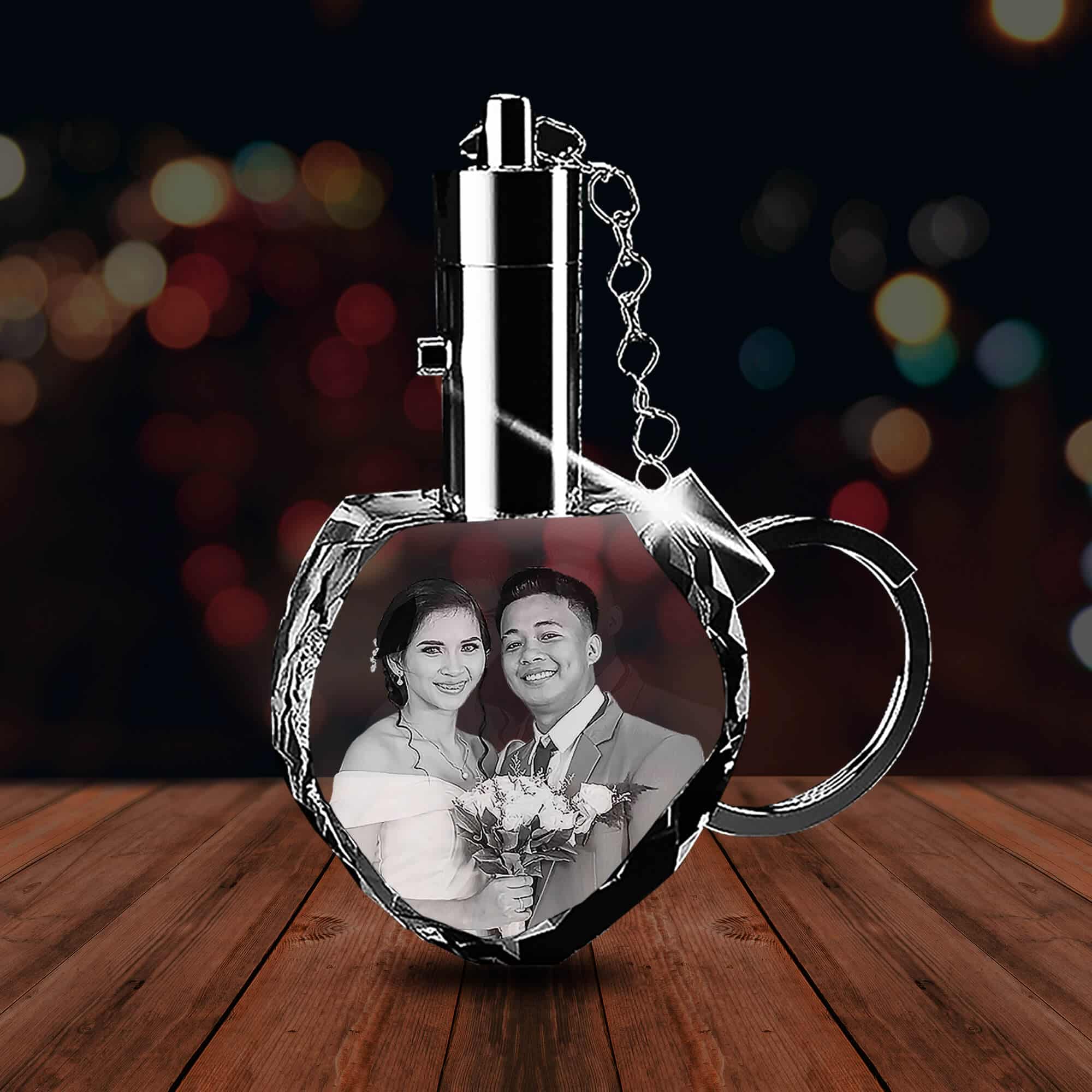 3D Crystal Heart Keychains | 3D Crystal On Us