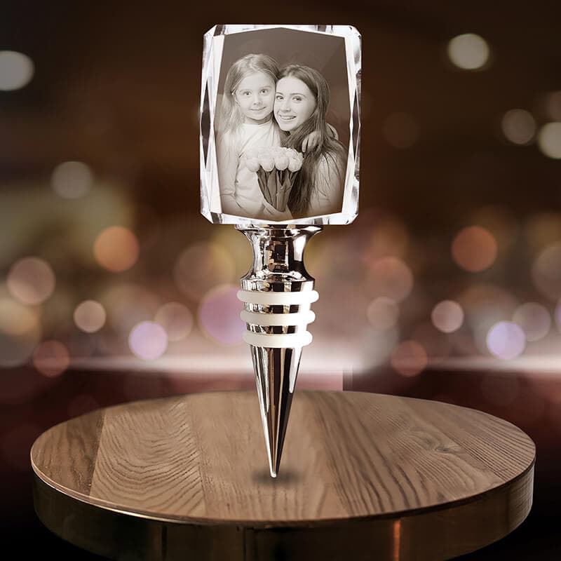 3D Crystal Wine Bottle Stopper Collections | 3D Crystal On Us
